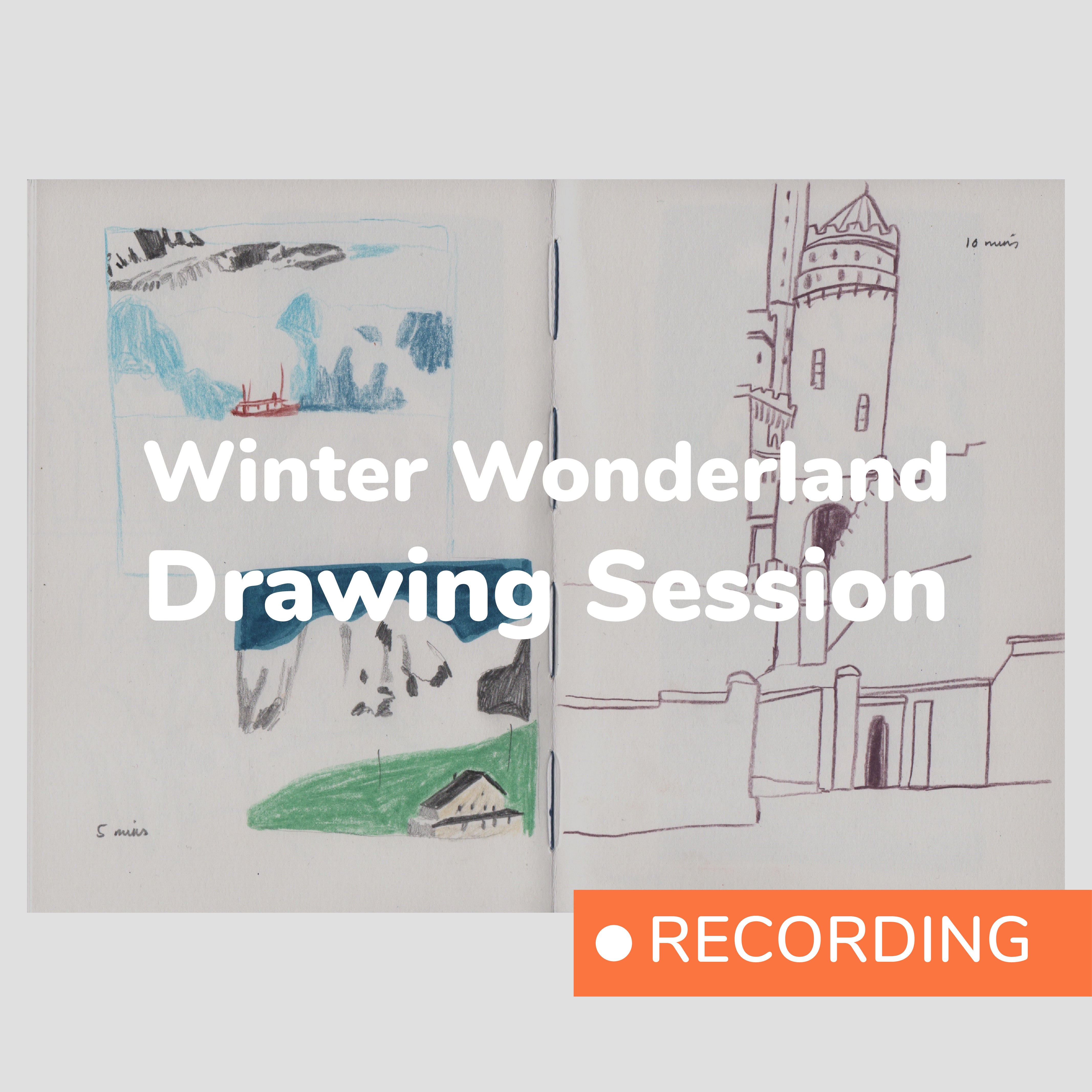 RECORDING: Winter Wonderland Drawing Session – Odd Orange