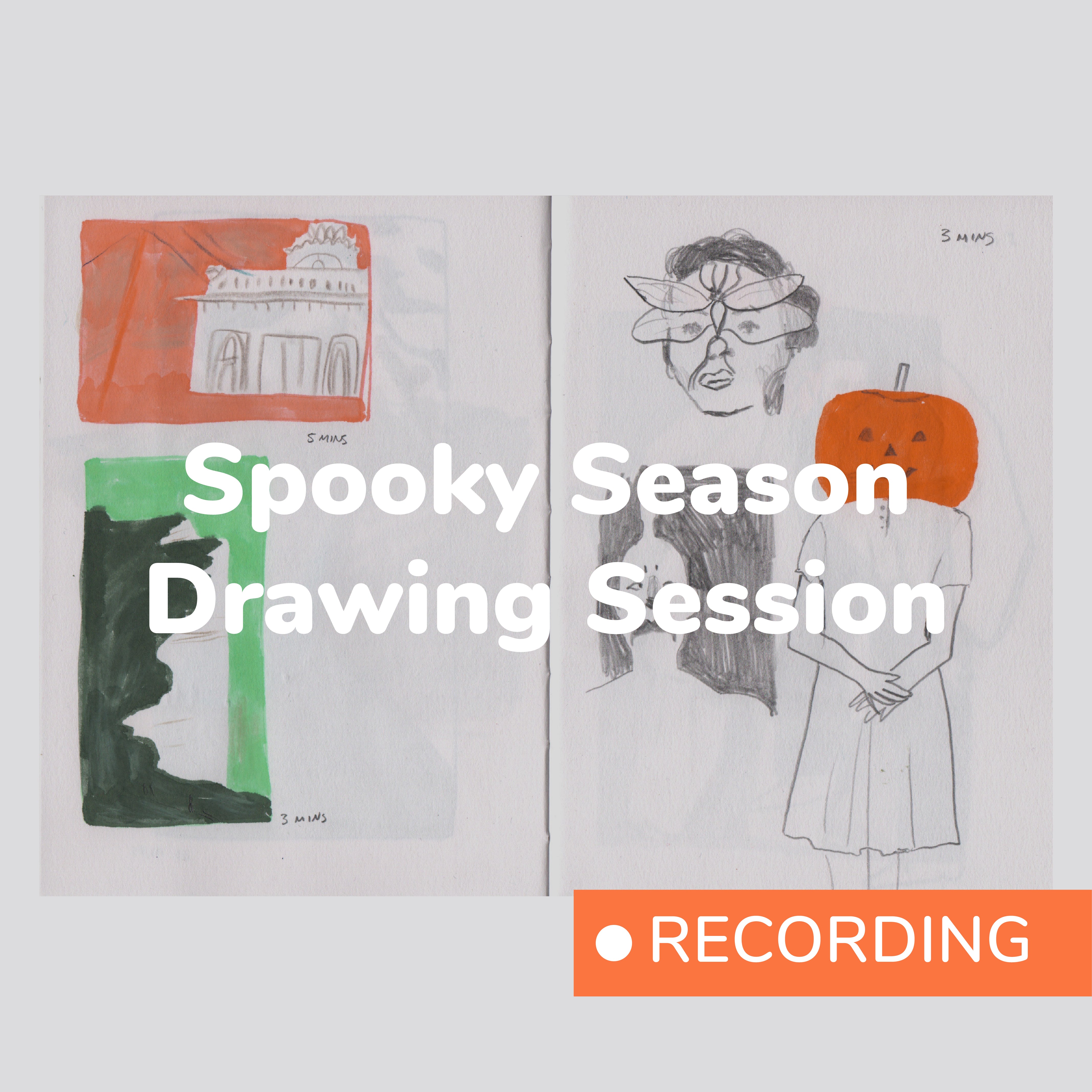 RECORDING: Spooky Season Drawing Session – Odd Orange