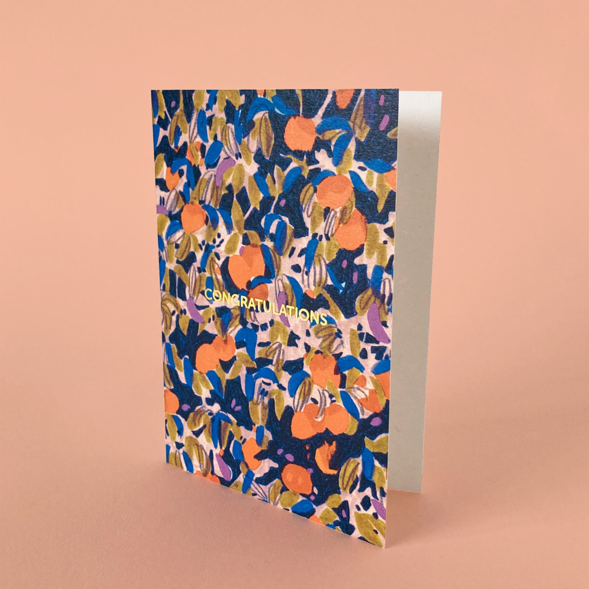 Congratulations Greetings Card | Odd Orange